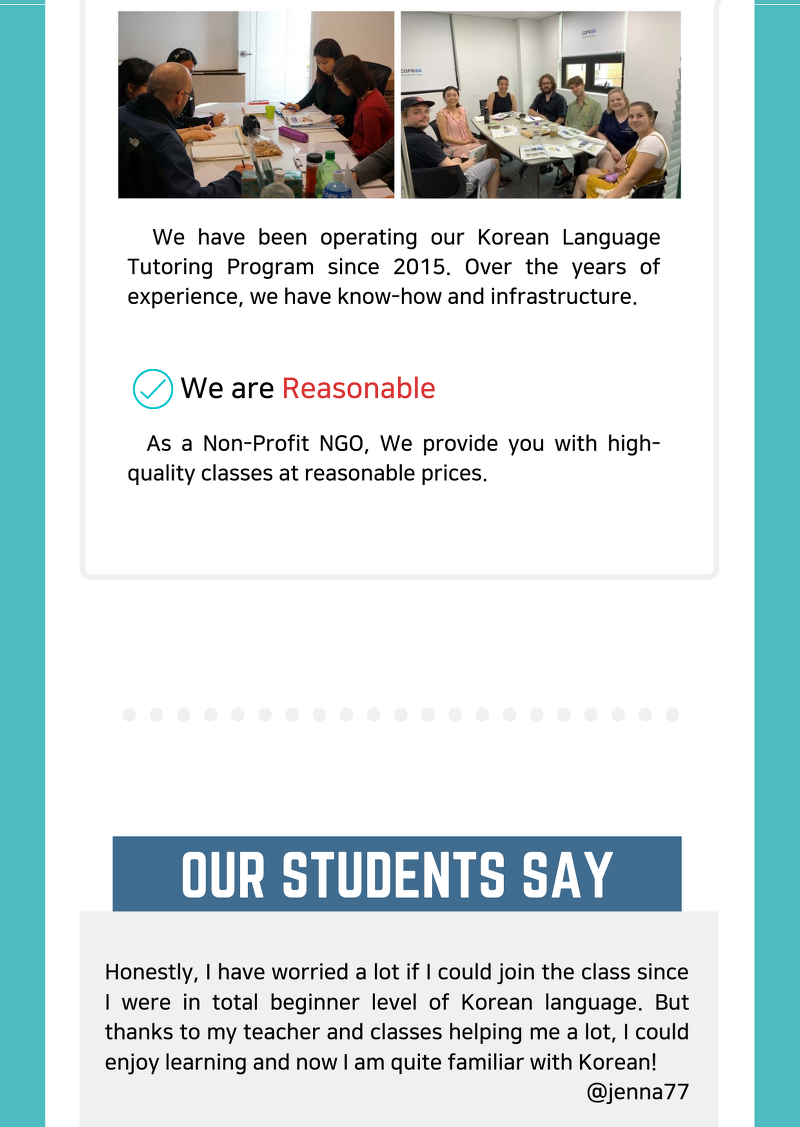 JK Open Korean Language class on Every Sunday (online & offline) (for | JOINUS WORLD