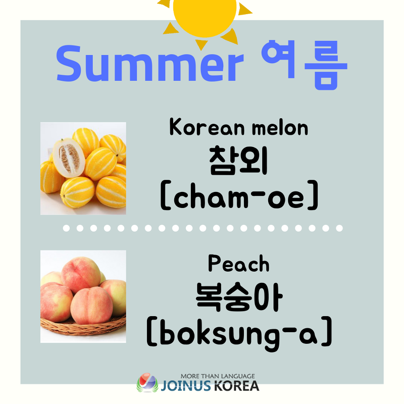 [Korean Vocabulary] Seasonal Fruits in Korea | JOINUS WORLD